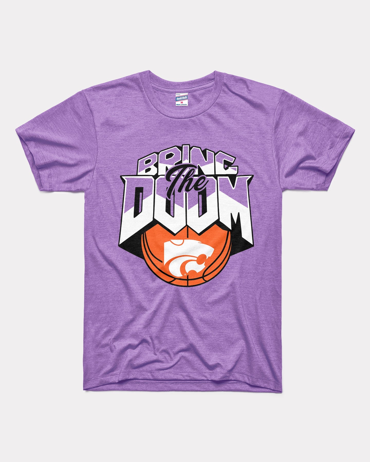 K-State Wildcats Bring the Doom Lavender T-Shirt | CHARLIE HUSTLE