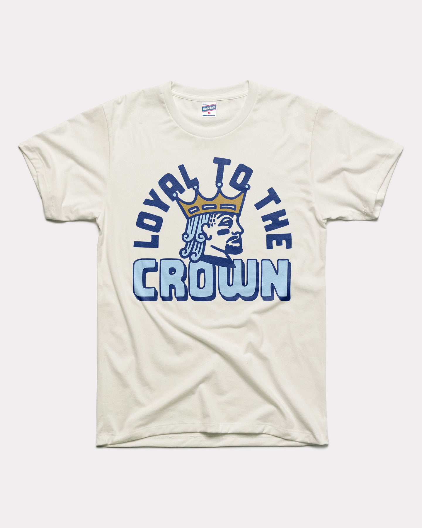 Loyal to the Crown Vintage White T-Shirt | CHARLIE HUSTLE