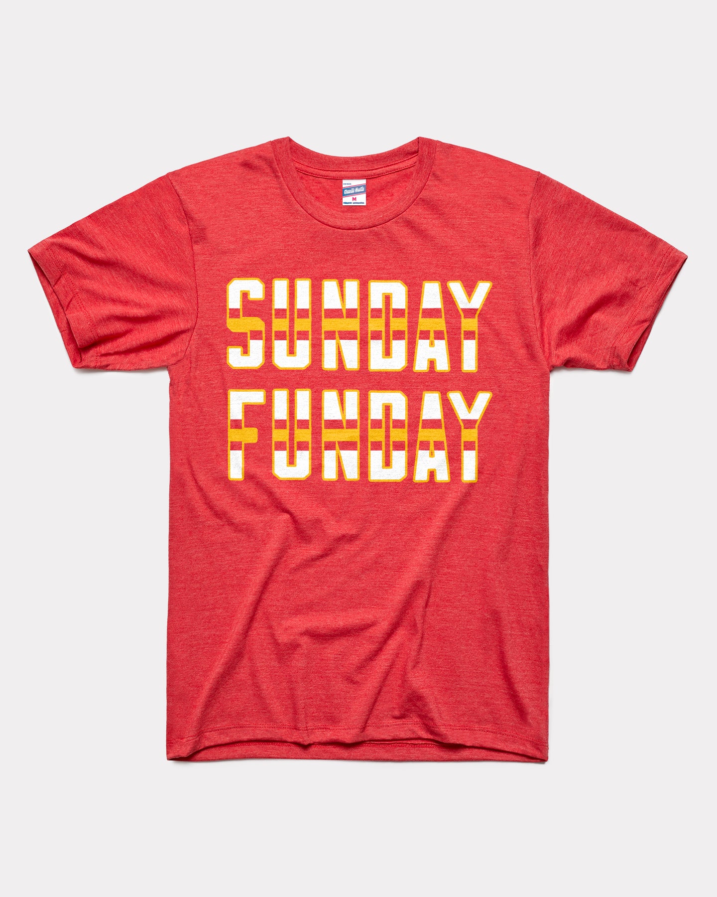 KC Sunday Funday Red T-Shirt | CHARLIE HUSTLE