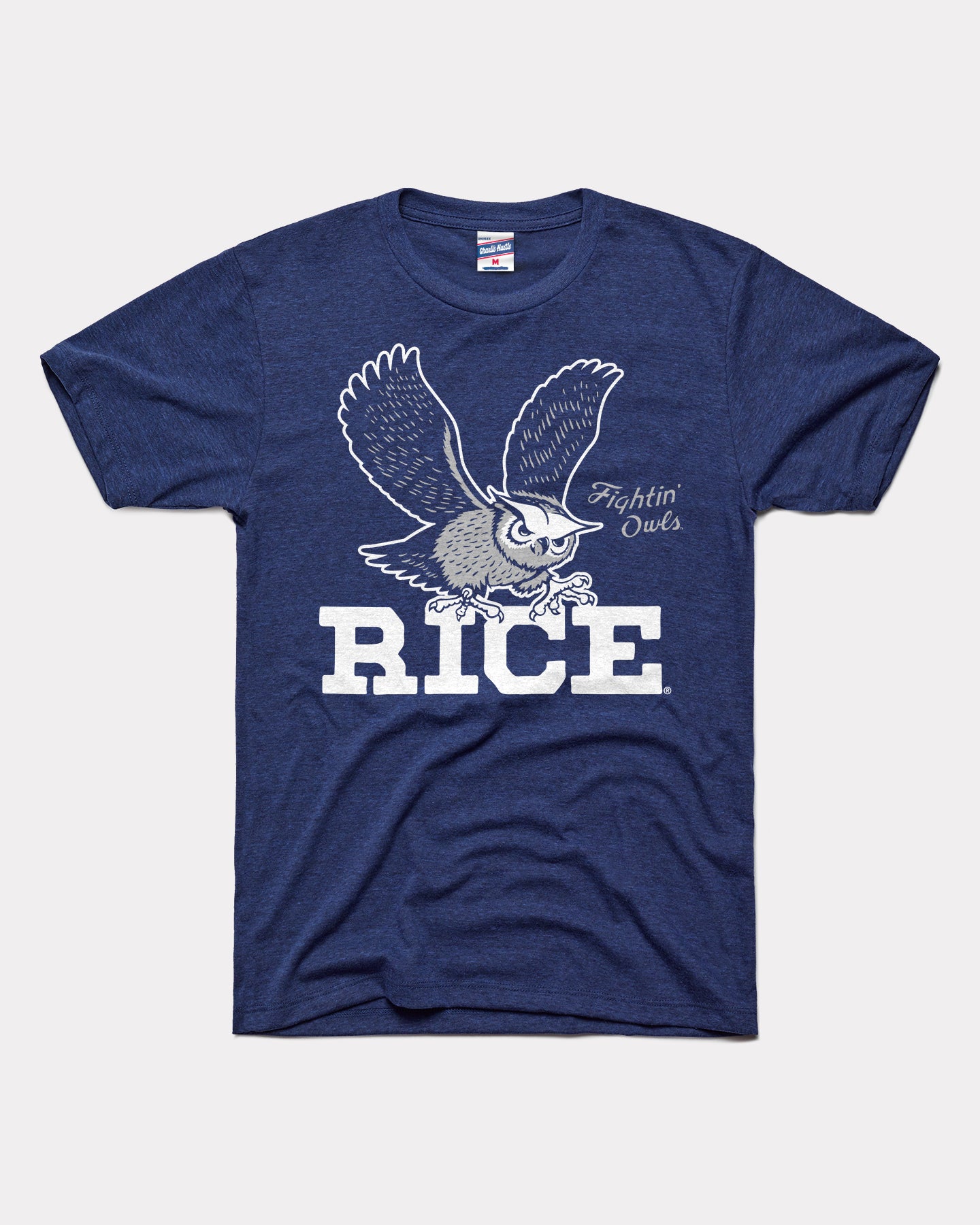 Rice Fightin' Owls Navy T-Shirt | CHARLIE HUSTLE