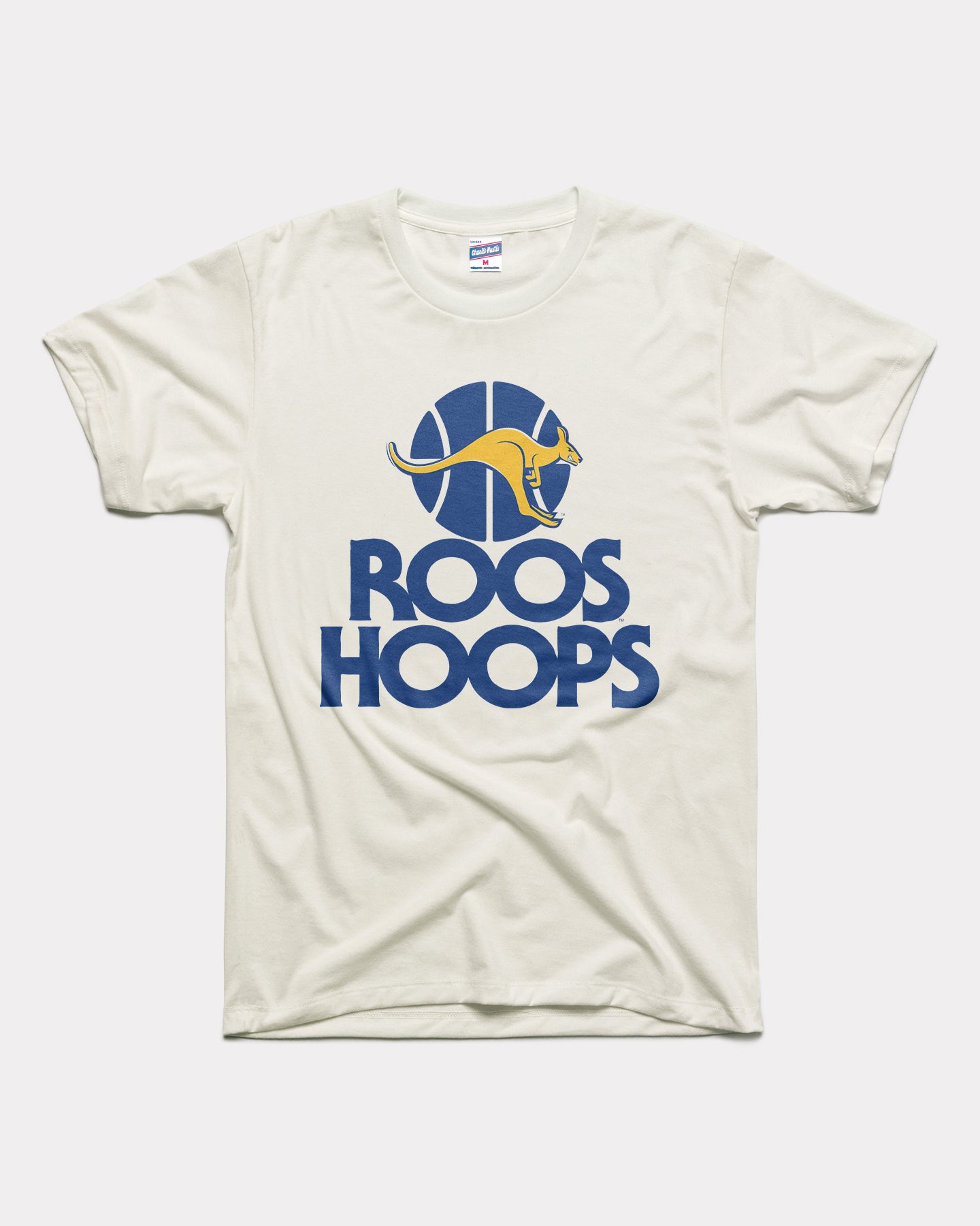 UMKC Roos Hoops Vintage White T-Shirt | CHARLIE HUSTLE