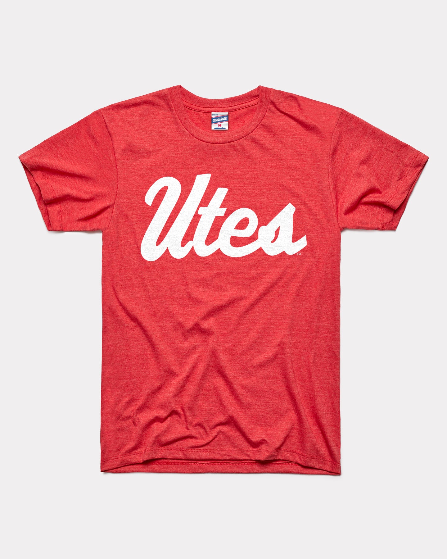 Utah Utes Script Vintage Red T-Shirt | CHARLIE HUSTLE