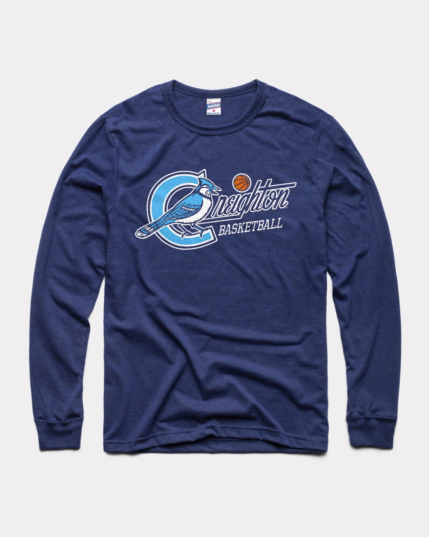 Creighton Mascot Basketball Navy Long Sleeve | CHARLIE HUSTLE