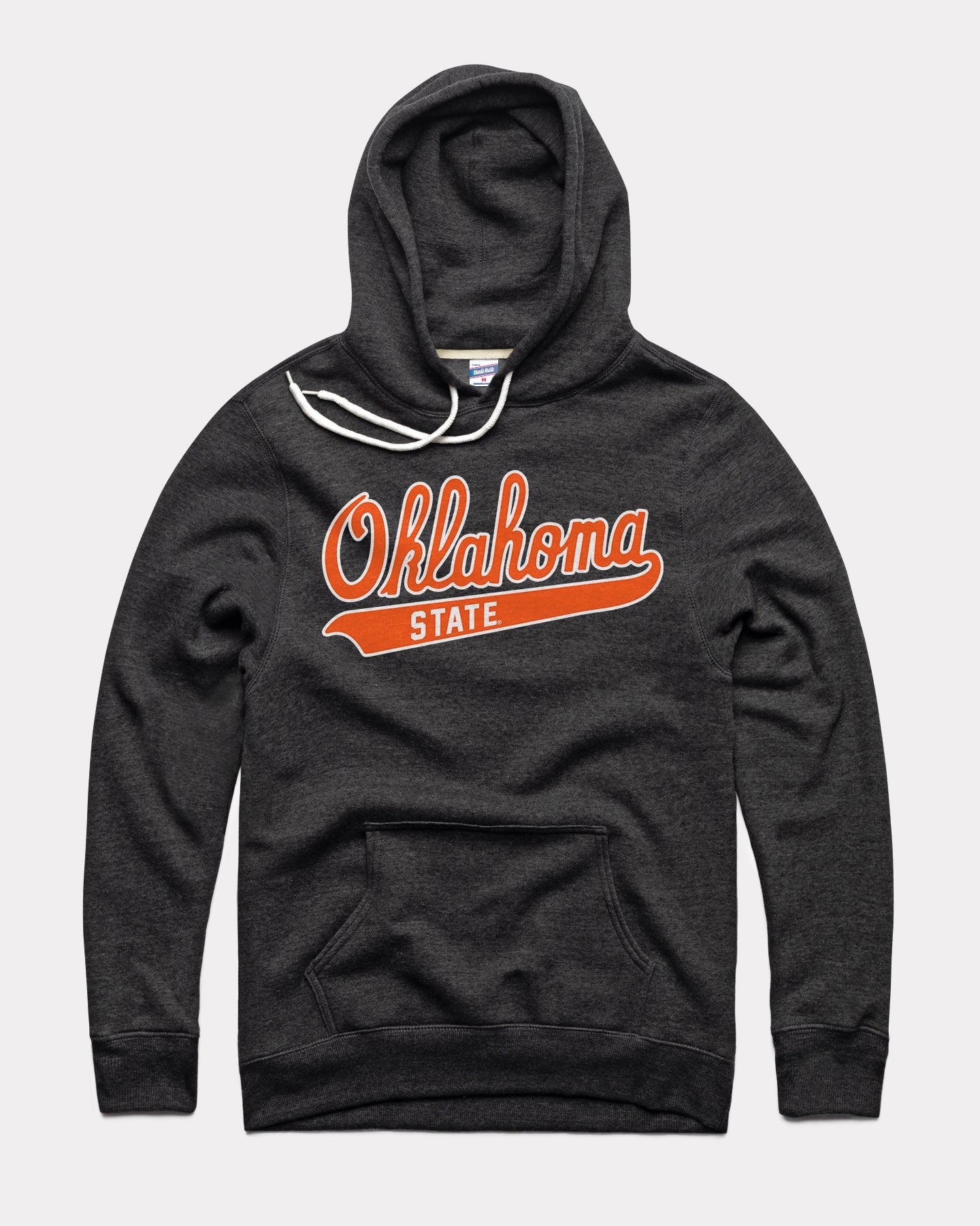 Oklahoma State Cowboys Script Black Vintage Hoodie | CHARLIE HUSTLE