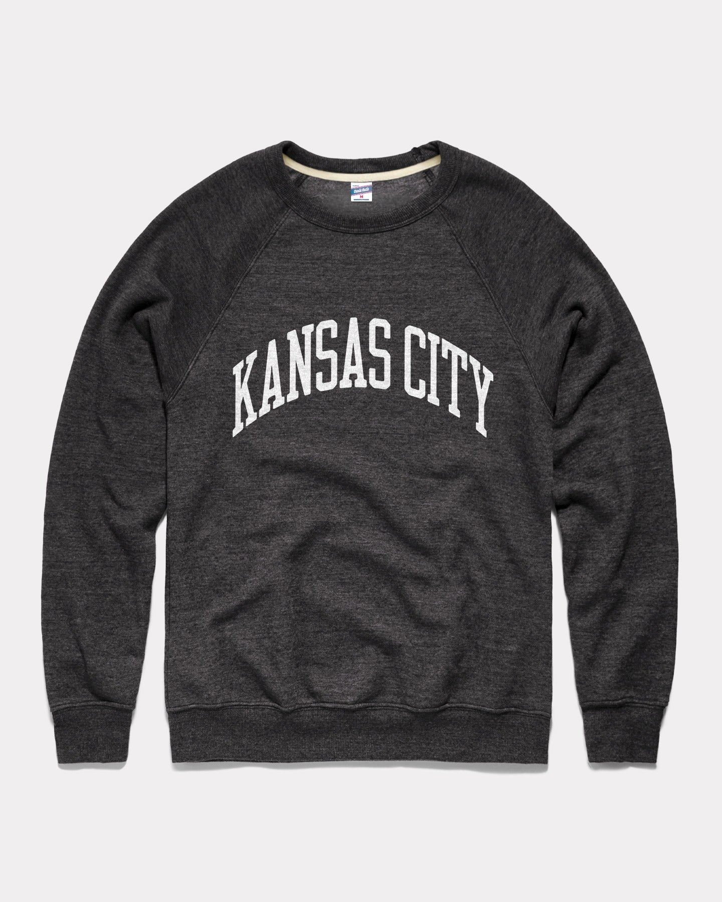 Black & White Kansas City Arch Crewneck Sweatshirt | CHARLIE HUSTLE
