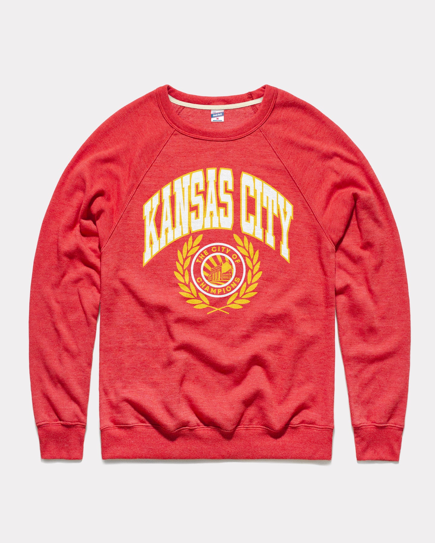 Kansas City Arch Seal Red Crewneck | CHARLIE HUSTLE