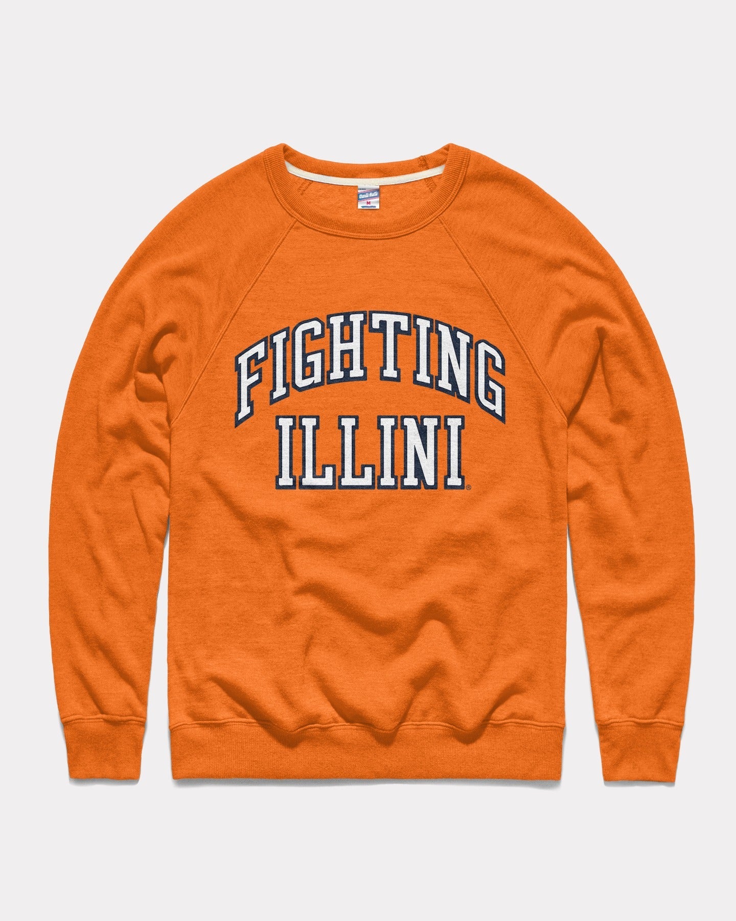 Illinois Fighting Illini Banner Orange Crewneck | CHARLIE HUSTLE