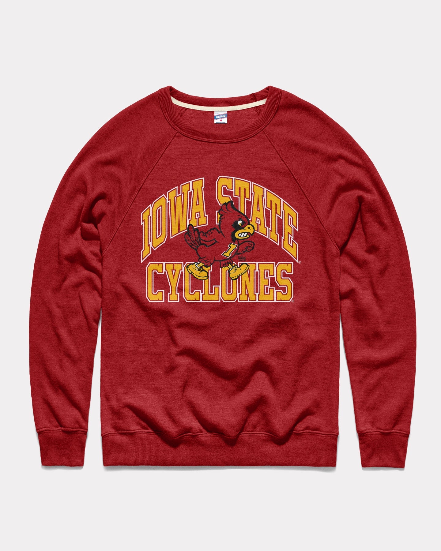 Iowa State Cyclones Arch Cardinal Vintage Crewneck | CHARLIE HUSTLE