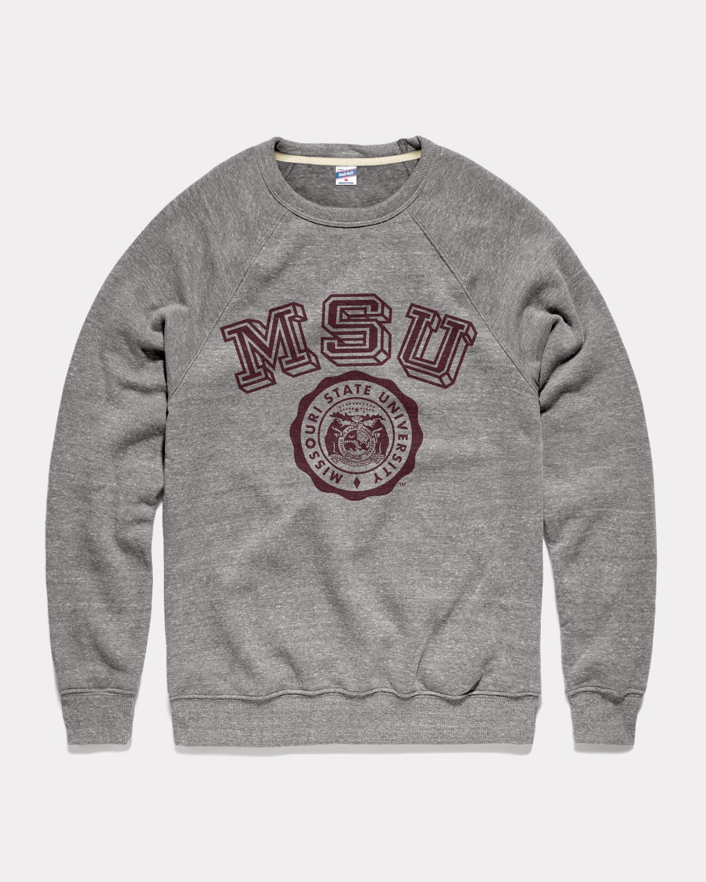 Missouri State University Seal Grey Vintage Crewneck | CHARLIE HUSTLE