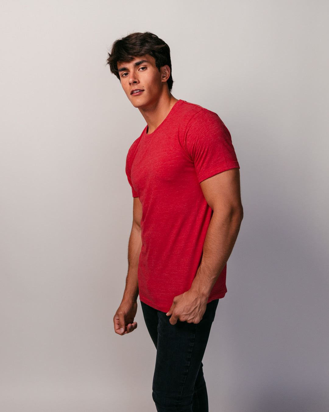 Red & Gold KC Heart Vintage T-Shirt | CHARLIE HUSTLE